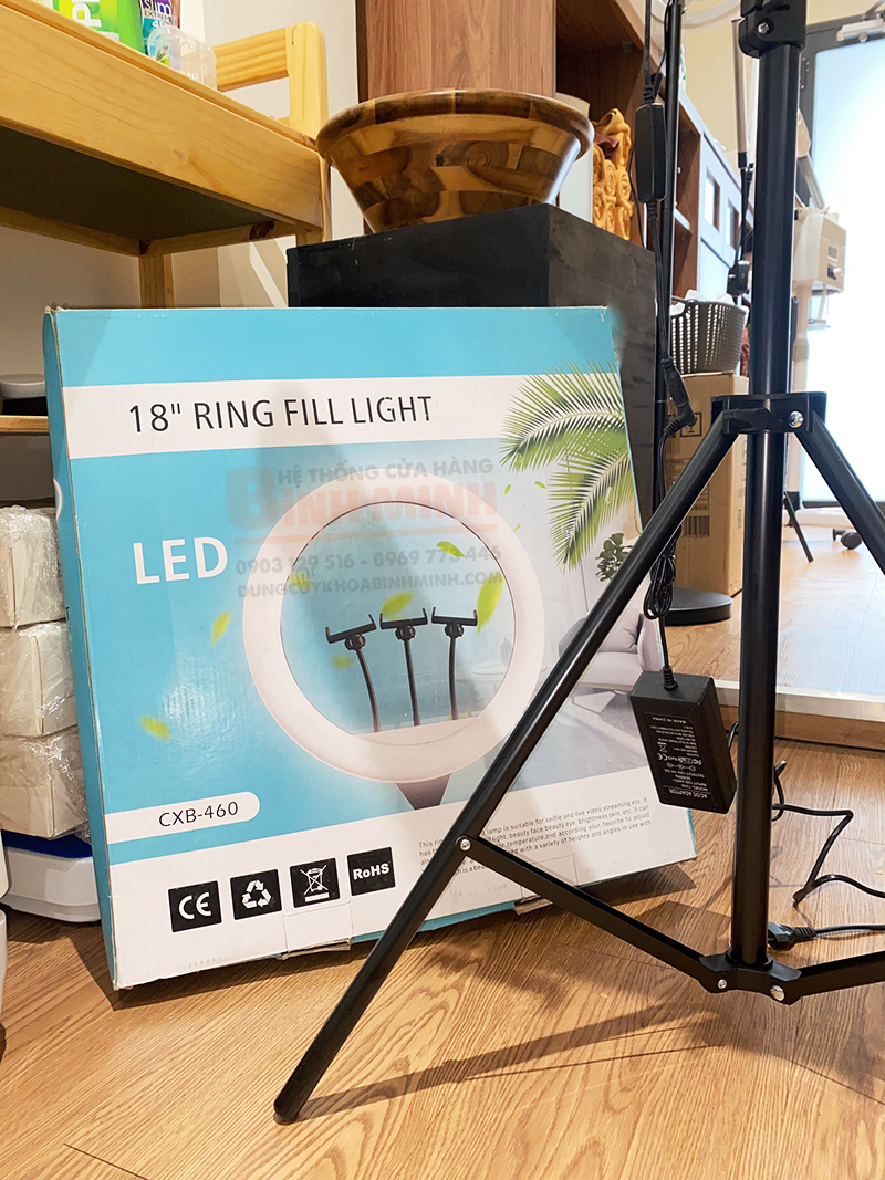 Đèn led tròn Livestream 18inch Ring Fill Light CXB-460 | Y Khoa Bình Minh